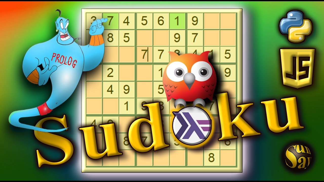 Sudoku In Prolog Haskell Python And Js Youtube 7585