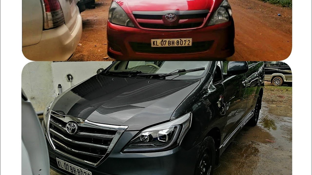 Red innova to grey innova | Toyota Innova Type 4 complete restoration ...