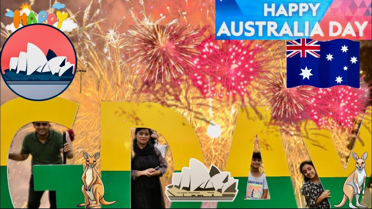 Australia Day Celebrations In Sydney & Spectacular Fireworks!!! - YouTube