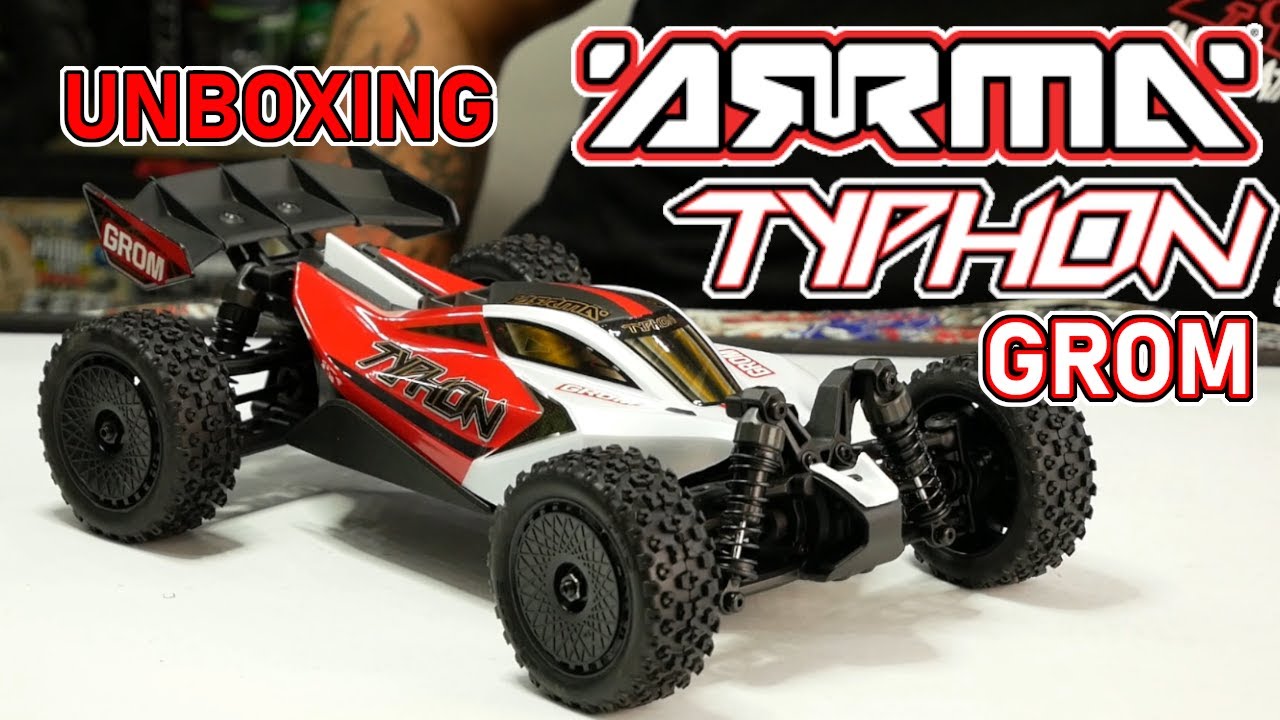 1/18 SCALE ARRMA TYPHON GROM RTR: UNBOXED - YouTube