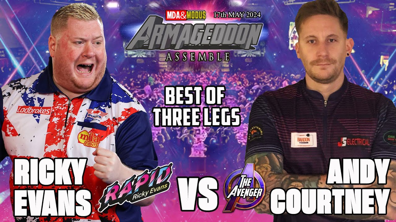 Rapid Ricky Evans vs Avenger Andy Courtney - Armageddon 2024 Darts ...