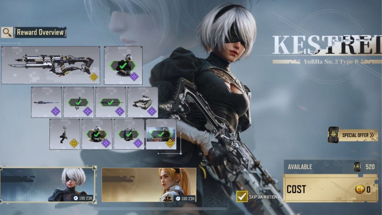 Buying COD Mobile x NieR: Automata Collab draw | Legendary Bizon & AK ...