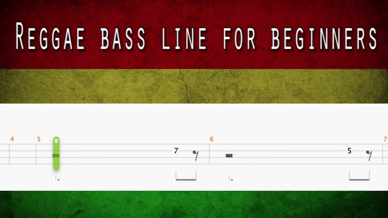 Reggae Bass Line For Beginners - Chami's arts - YouTube