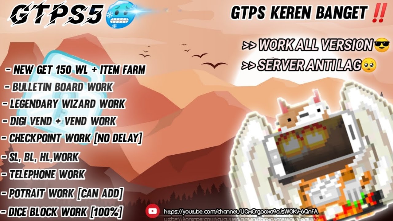 ALL VERSION WORK📢 ||PRIVATE SERVER TERBARU😎||GTPS5😚|| - YouTube