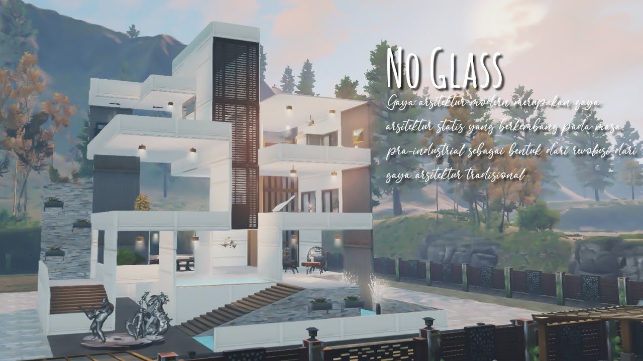 LifeAfter Modern Manor Design - No Glass - YouTube