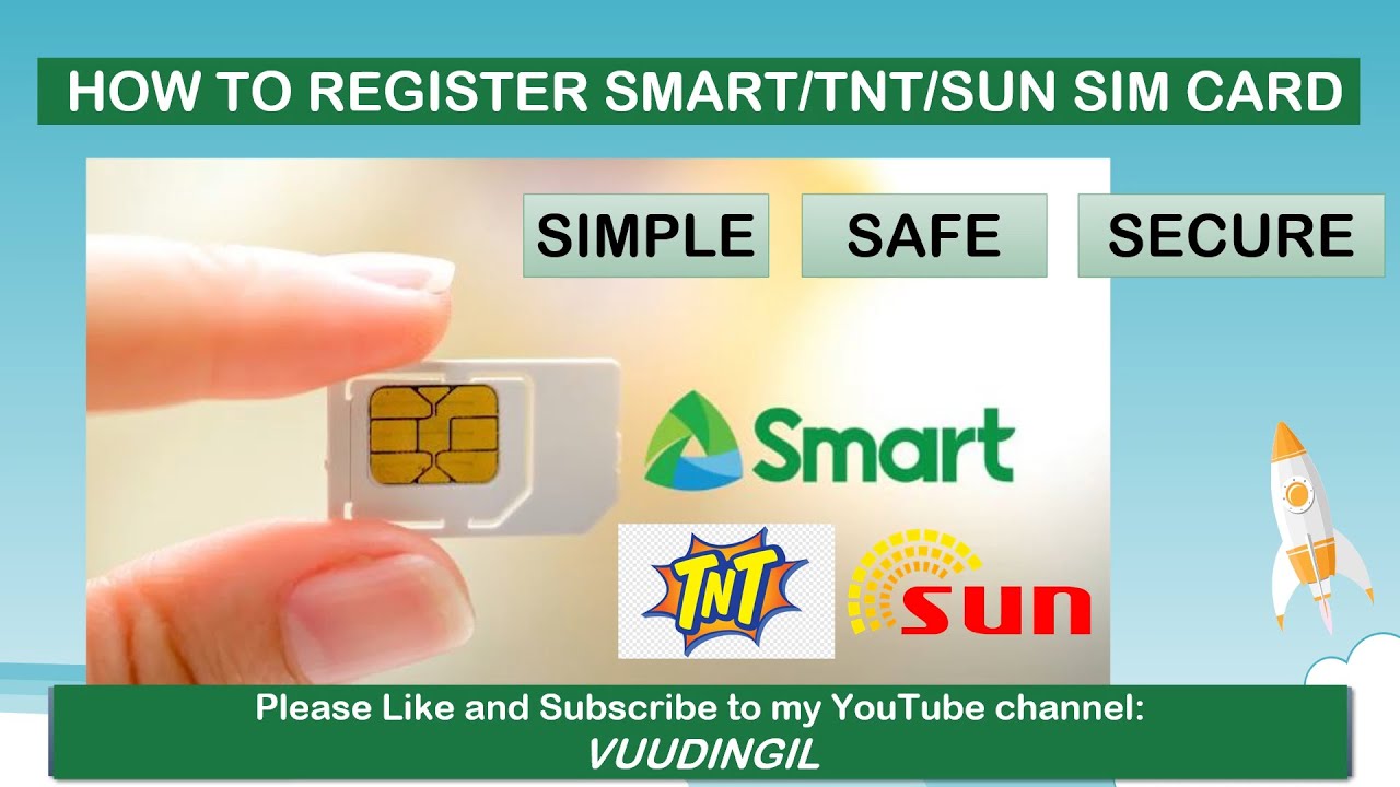 HOW TO REGISTER SIMCARD SMART TNT SUN, SAFE AT SECURE! PAANO ...