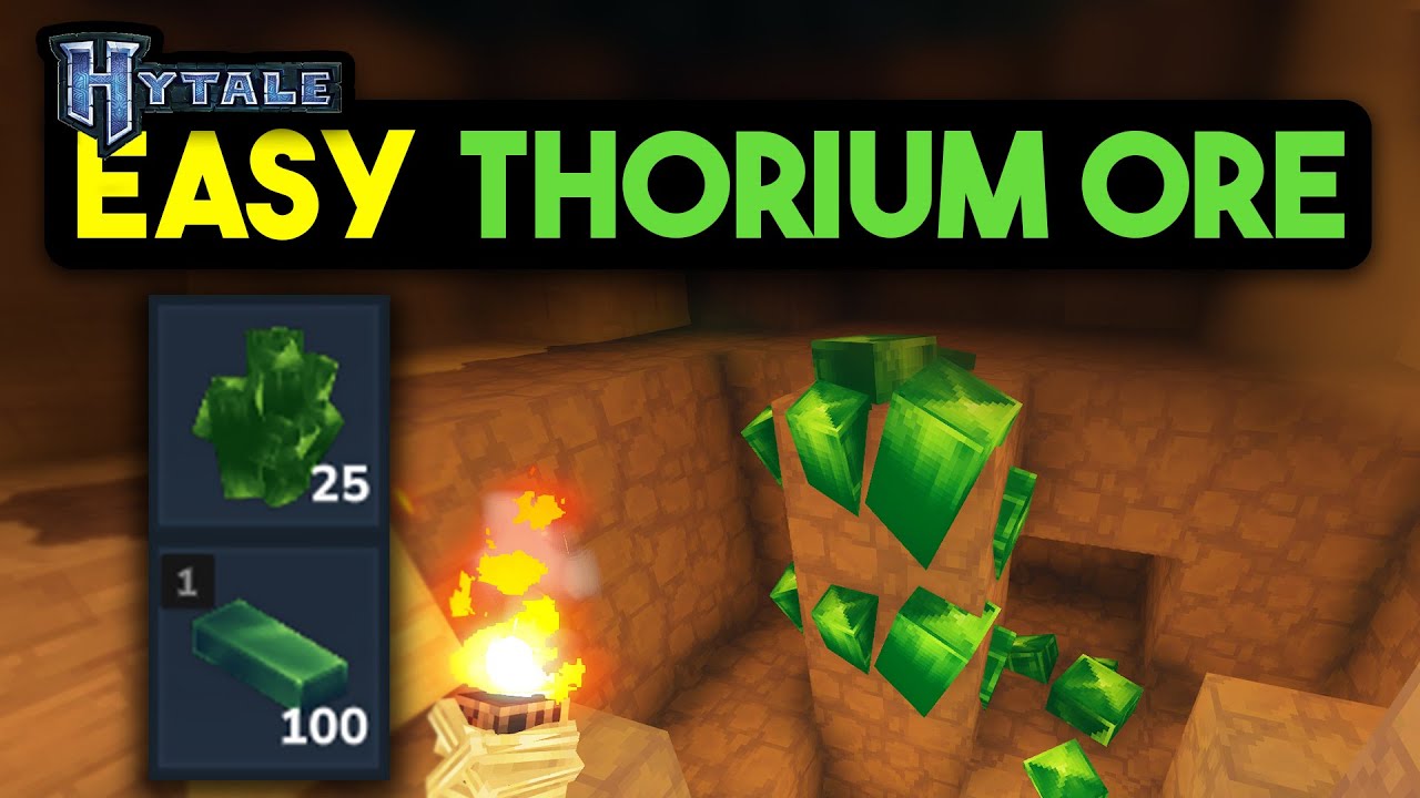 Hytale - THORIUM ORE BEST LOCATIONS! (Where To Find Thorium) - YouTube
