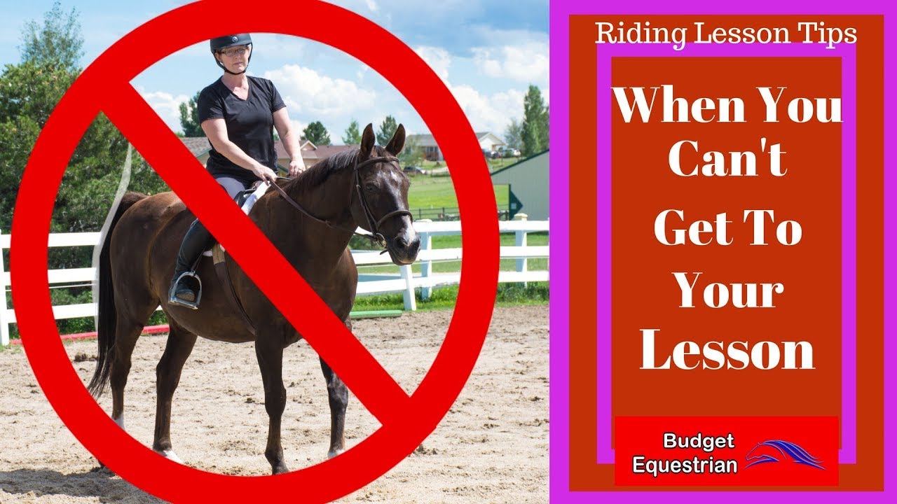Riding Lesson Tips - When You Can't Get To Your Lesson - YouTube