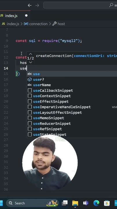 Connect MySQL with Node JS - YouTube
