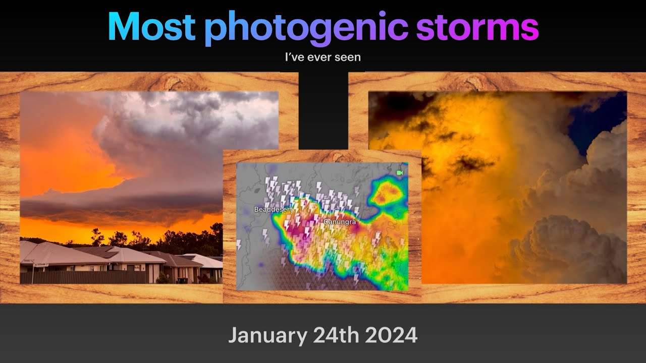 The most photogenic storms l've ever seen | January 24th 2025 - YouTube