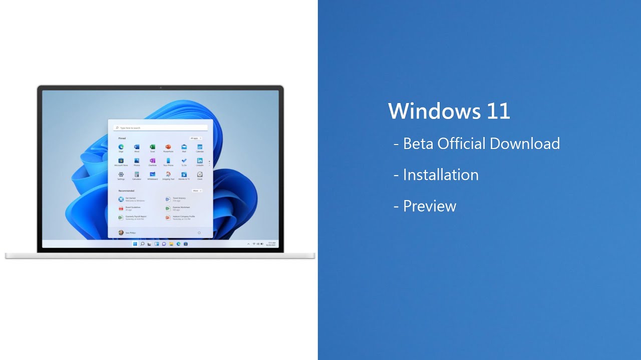 Windows 11 beta | Official Download | Installation - YouTube