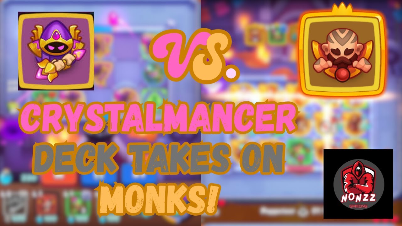RUSH Royale : Crystalmancer DECK Takes On Monks! - YouTube