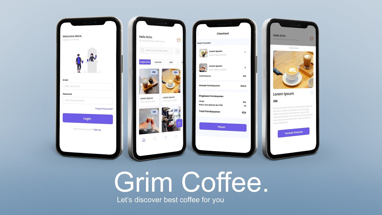 DEMO APLIKASI GRIM COFFEE SHOP - YouTube