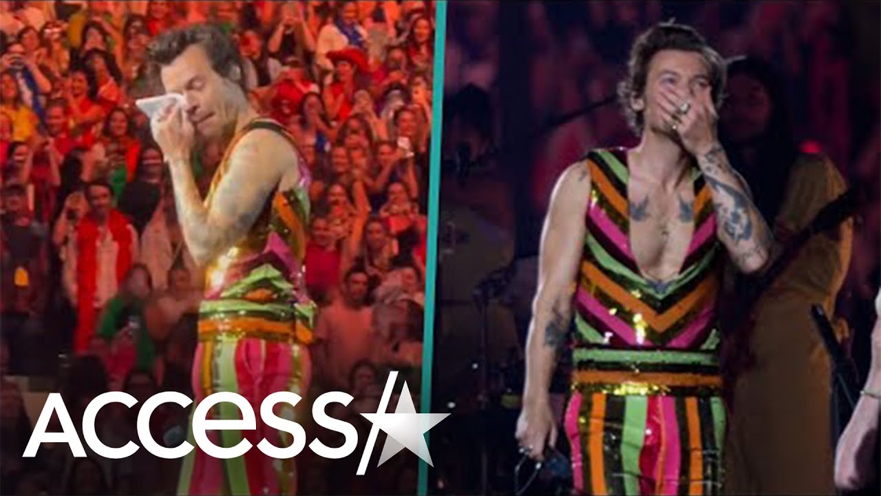 Harry Styles Tears Up Over MSG Honor For 15-Night Residency - YouTube