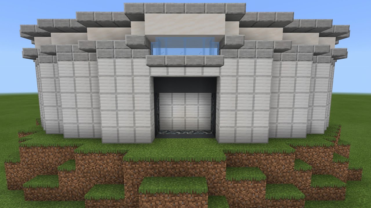 Minecraft Bedrock Compact 3x4 piston door - YouTube