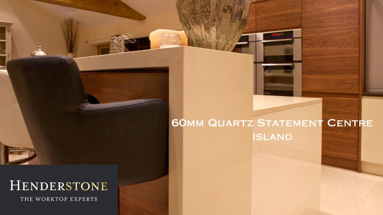 Caesarstone Ivory & Coffee Bean Quartz Worktops | Henderstone - YouTube