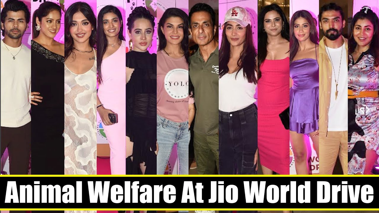Urfi Javed, Pooja Hegde, Jacqueline, Sonu & Others Attend Animal ...