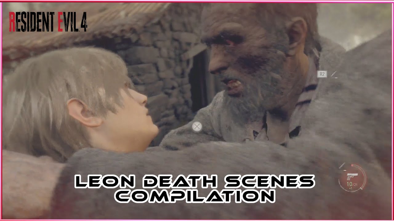 Leon Brutal Death Scenes (Compilation) - Resident Evil 4 Remake - YouTube