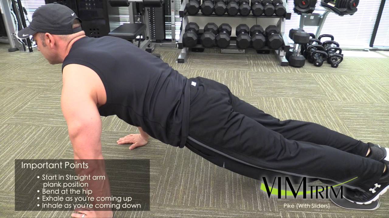 Pike - Core Exercise (With Sliders) - YouTube
