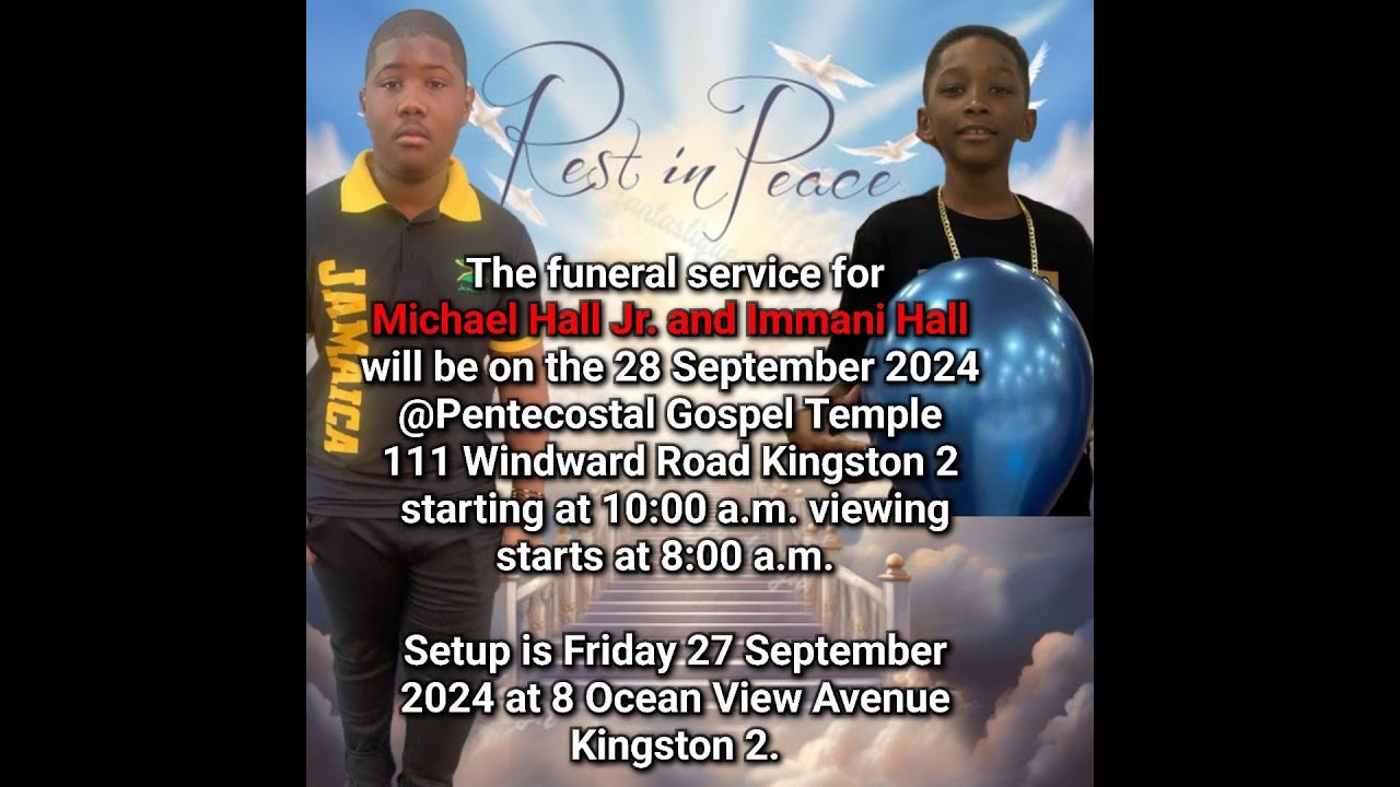 Thanksgiving service for the lives of Michael Hall Jr. & Immani Hall ...