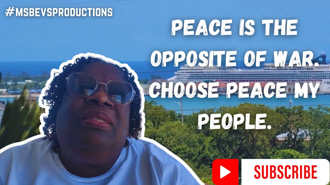 Peace is the opposite of War. Choose Peace my people. - YouTube