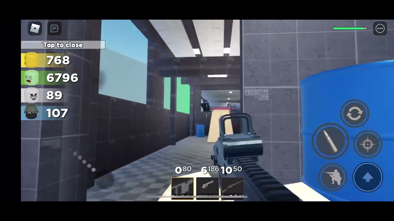 Playing gun testing/roblox - YouTube