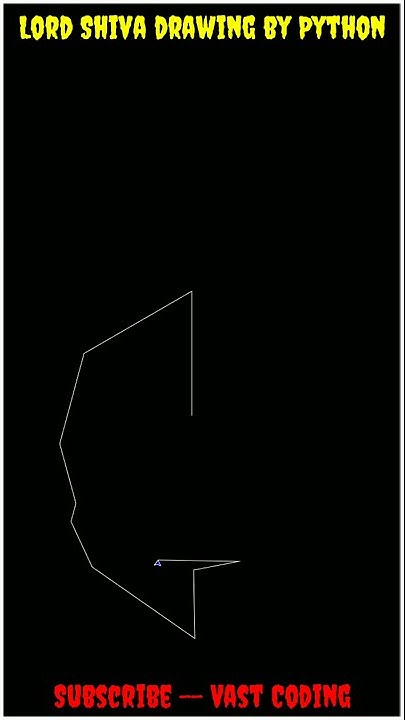 Lord Shiva Drawing using Turtle Graphics in Python | Lord Shiva Whatsapp Status | #shorts - YouTube