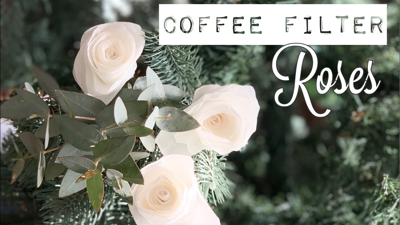 DIY TUTORIAL Coffee Filter Rose Twist | Holiday Decor - YouTube