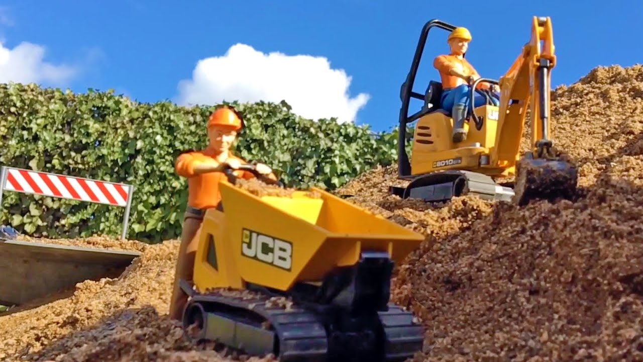 Bruder Mini Dumpster, Kid Play Bruder LKW, Bruder CONSTRUCTION Trucks ...