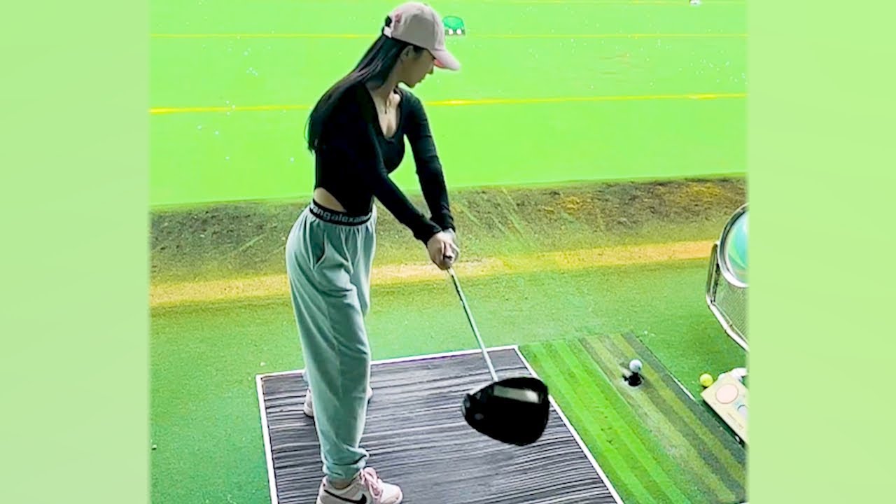 틸트 기준만 잘 알고 있어도 드라이버가 쉬워집니다 Klpga 프로 신효서 미녀골퍼의 드라이버기울기 골프레슨과 골프스윙