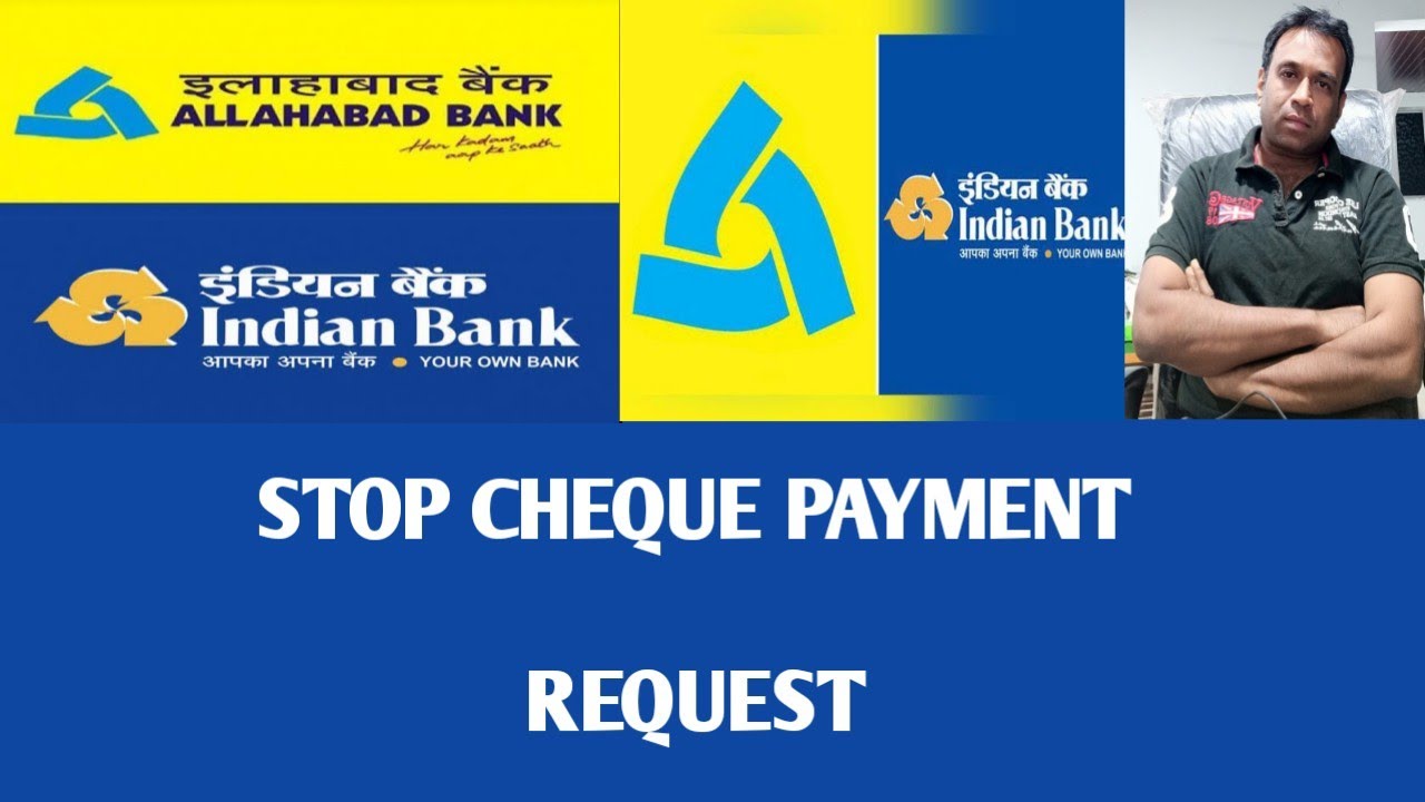 indian bank Stop cheque payment request form kaise bhare / - YouTube