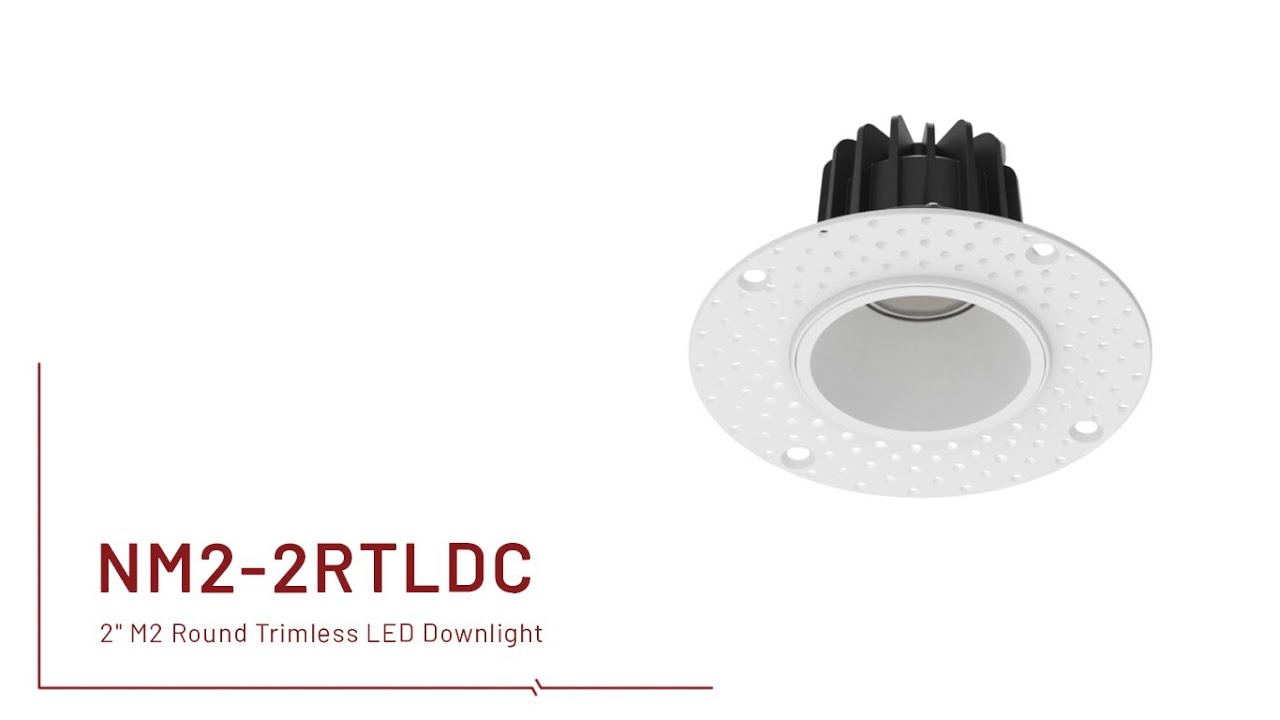 M2 2" Can-less Trimless LED Downlights - YouTube