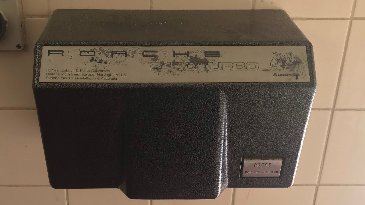 Rare Roache 2400 Turbo Hand Dryer at Mundanoon Rest Area in NSW, PT1 ...