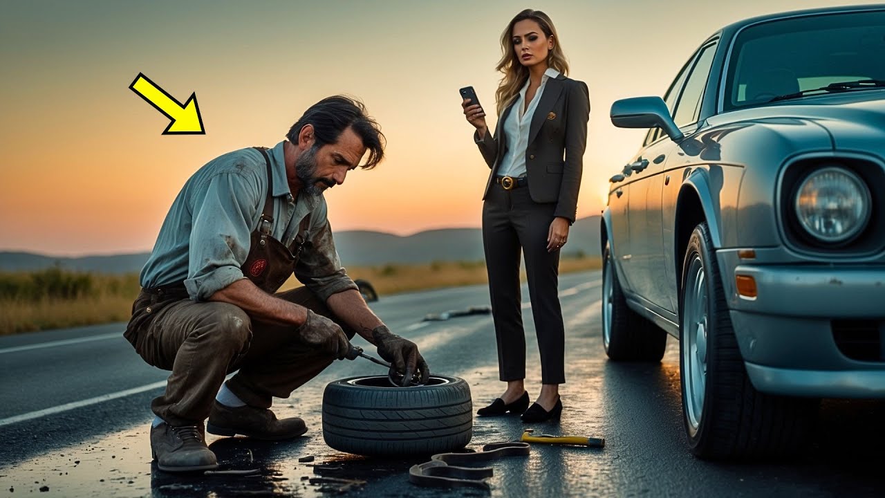 Poor Mechanic Helps Woman Stranded on Highway—Not Knowing She Owns the ...