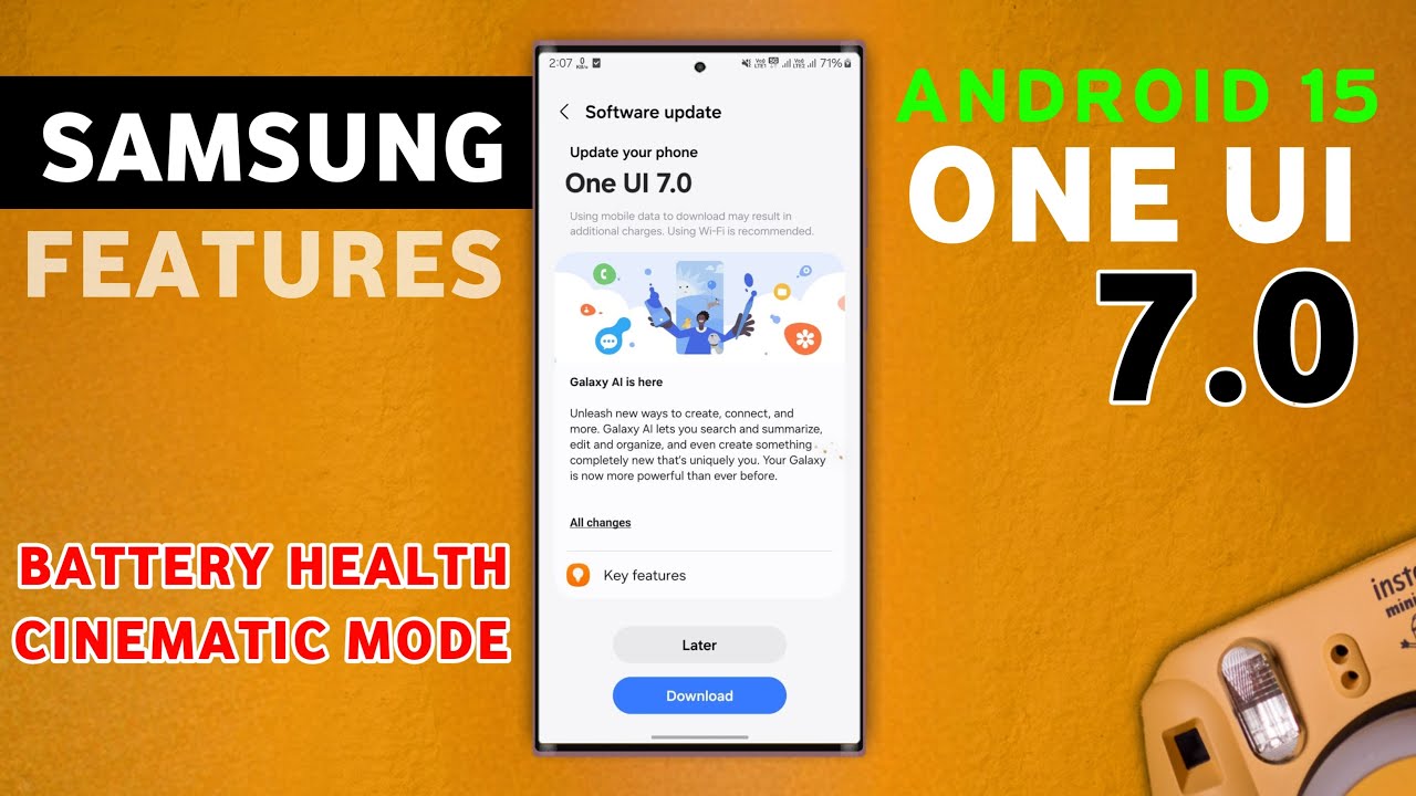Samsung One Ui 7.0 Update Features - 🔥 Android 15 Beta 1 Update - YouTube