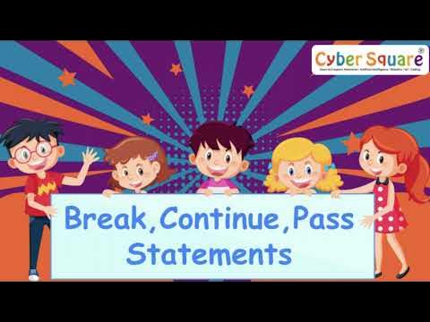 Break, Continue, Pass Statements in Python (Grade 8) - YouTube