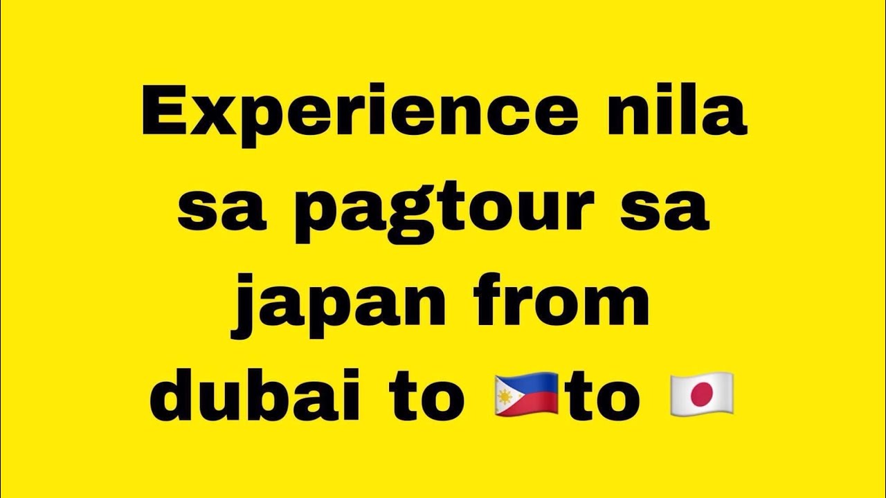 Family tour, sharing their experience sa japan as a tourist for 9days ...
