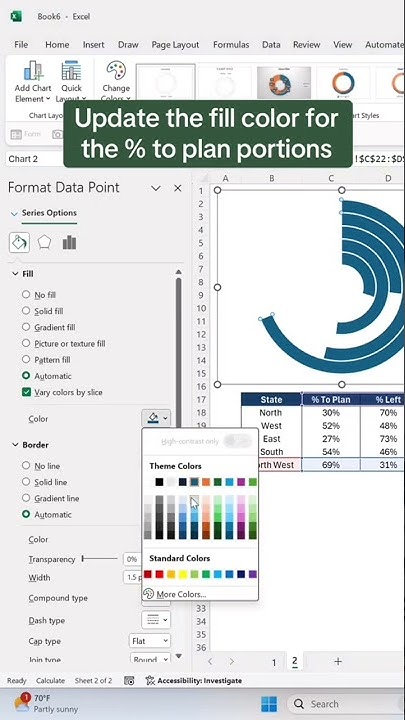 How to create a radial bar chart in Excel. 📊 #scribe #scribehow - YouTube
