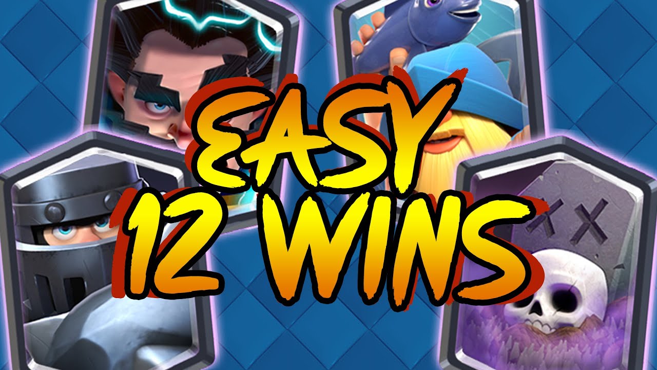 EASY 12 WIN GRAND CHALLENGE /w GRAVEYARD, MEGA KNIGHT DECK - Clash ...
