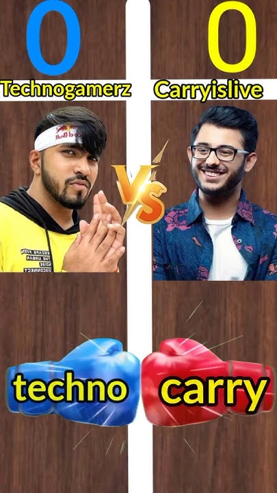 Techno gamerz vs carryislive।techno gamer। Carry minati।#shorts #technogamerz #carryminati - YouTube