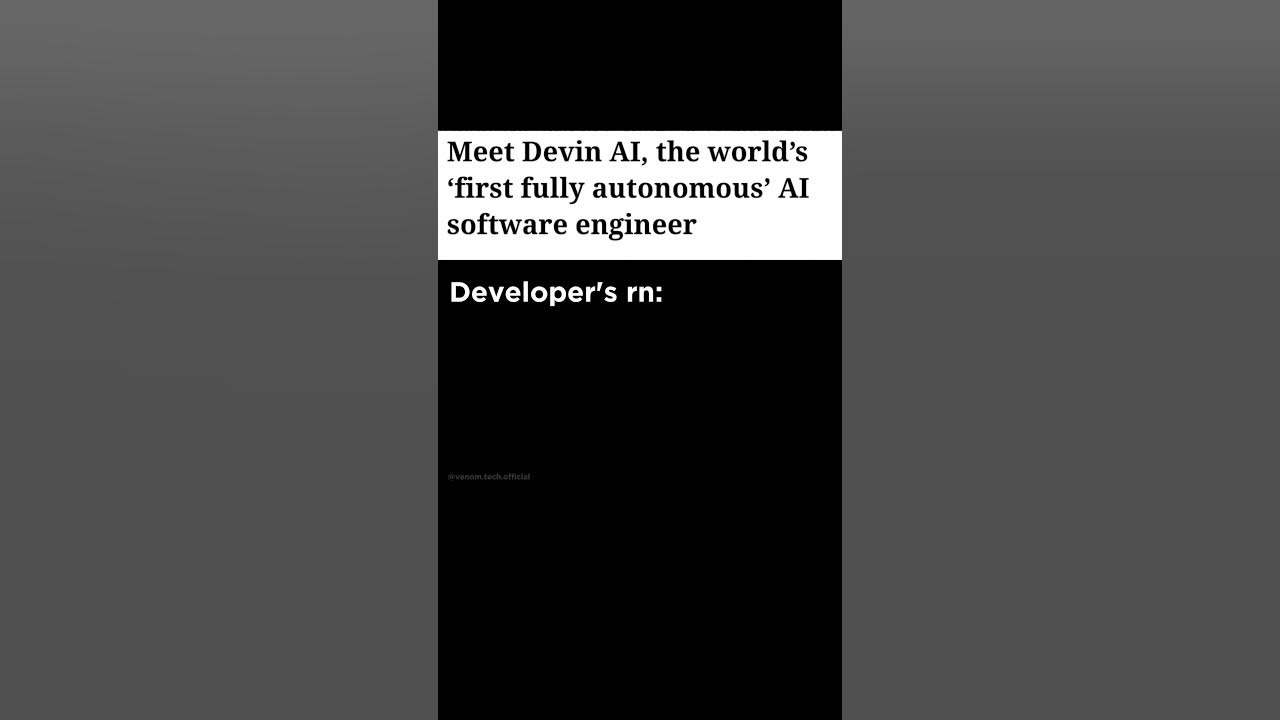 What are your thoughts about Devin? #artficialintelligence #coding - YouTube