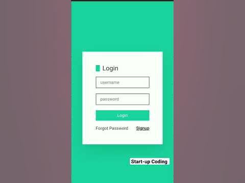 creating Login form using simple HTML & CSS - YouTube
