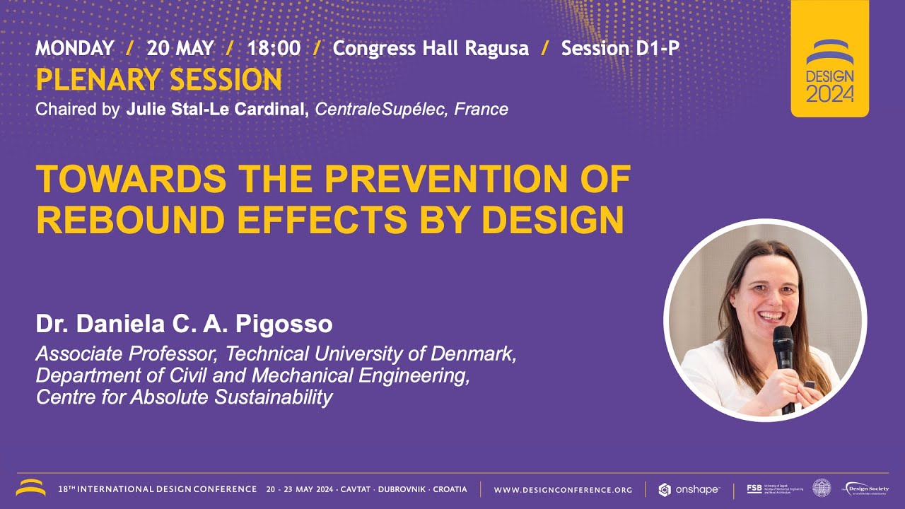 DESIGN 2024 Keynote: TOWARDS THE PREVENTION OF REBOUND EFFECTS BY ...