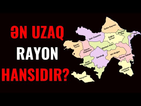 Bakıdan Rayonlara qədər olan YOL MƏSAFƏLƏRİ - 2024-cü il üçün YENİ SİYAHI