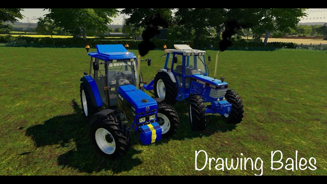 Drawing In Bales! ~ Greenwich Valley FS19 - YouTube