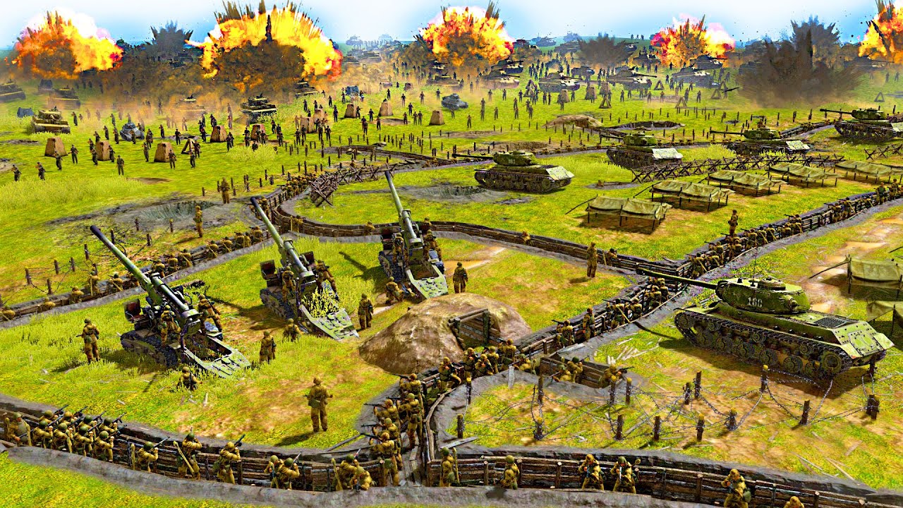 Can 5,000 WW2 German Army Siege Largest TRENCH FORTRESS Ever?! - Gates ...