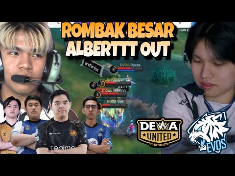 ROMBAK BESAR DARI EVOS !! ALBERTT DICADANGKAN !! EVOS VS DEWA MATCH 1 - MPL S18