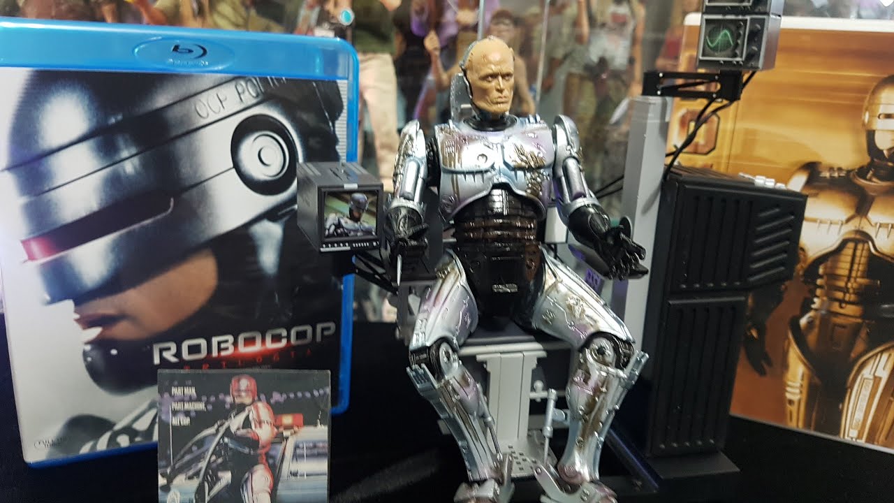 Robocop box set cadeira Neca toys Battle Damaged PT-BR - YouTube