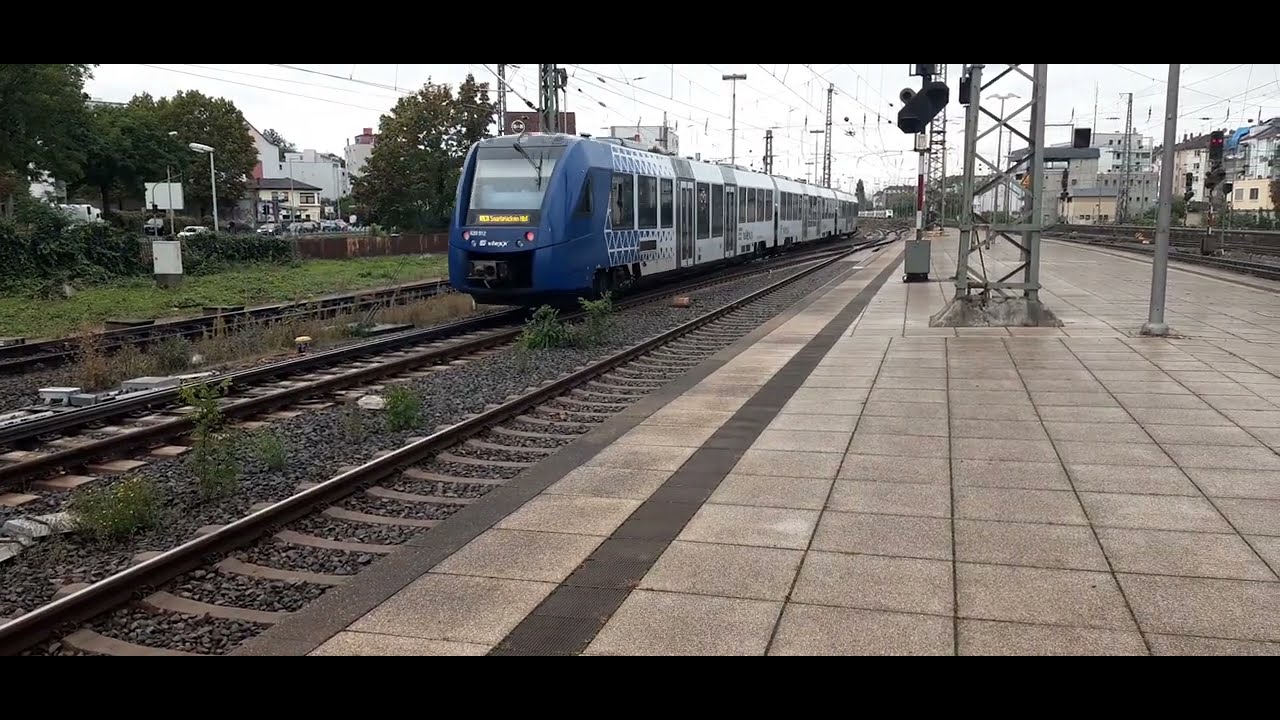 vlexx 620 412 fährt aus dem Mainzer Hauptbahnhof - YouTube