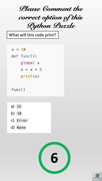 ⚠️ Python Global Variable Trap! Can You Guess the Output? 🤯 #pythonchallenge - YouTube